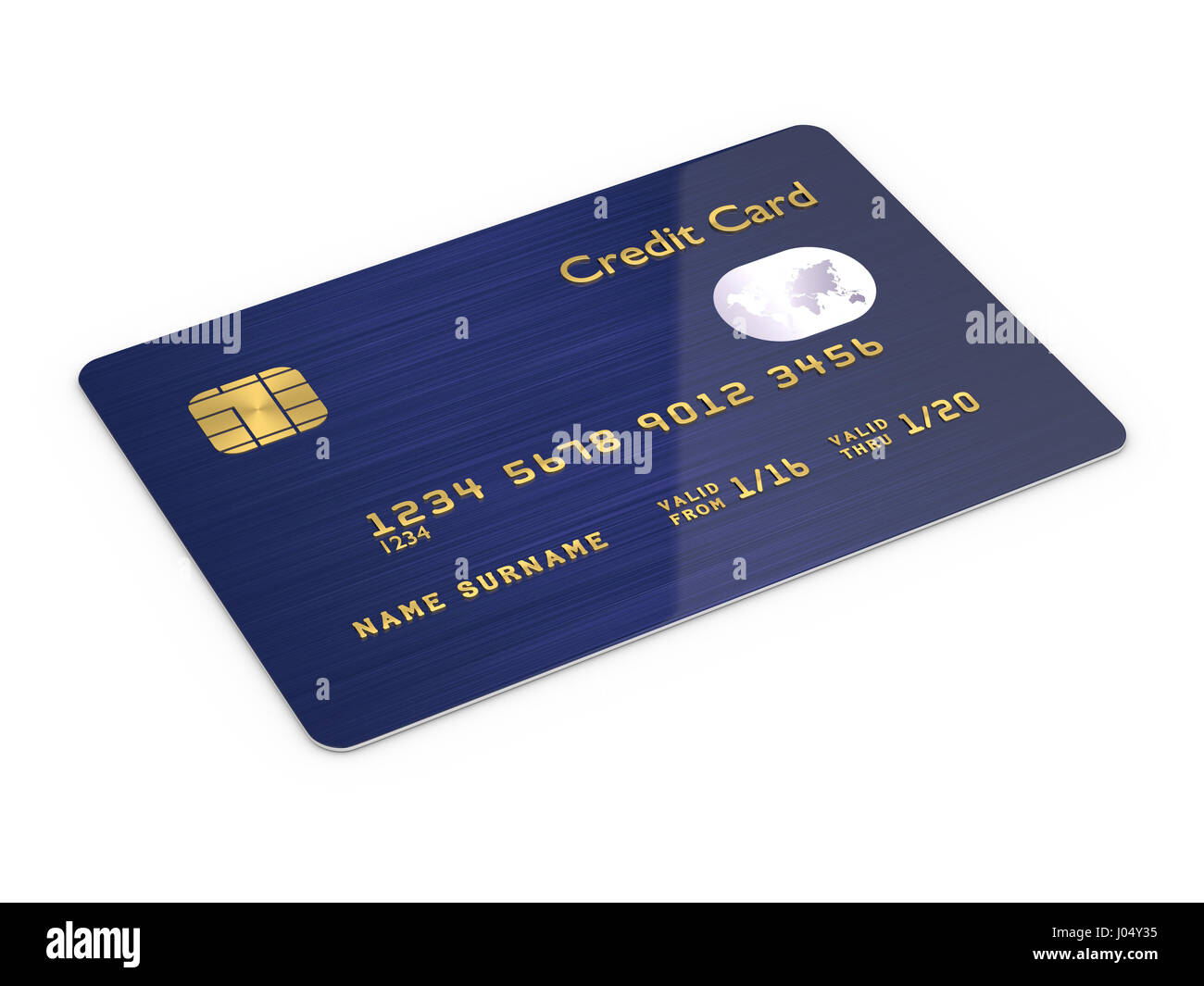 3d dark blue credit card isolated over white background Stock Photo - Alamy