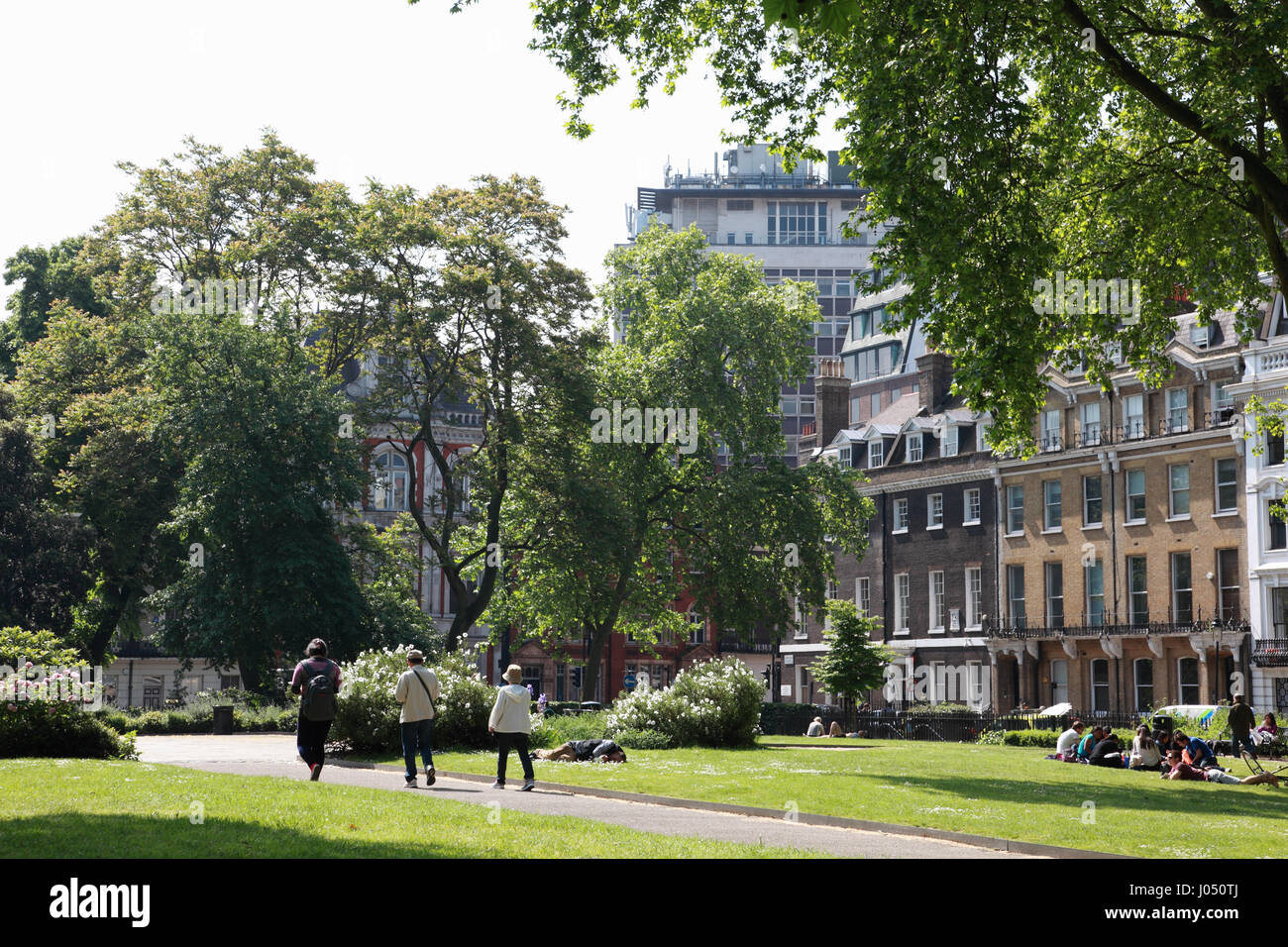 Grays Inn Square gardens, Camden, London Stock Photo - Alamy