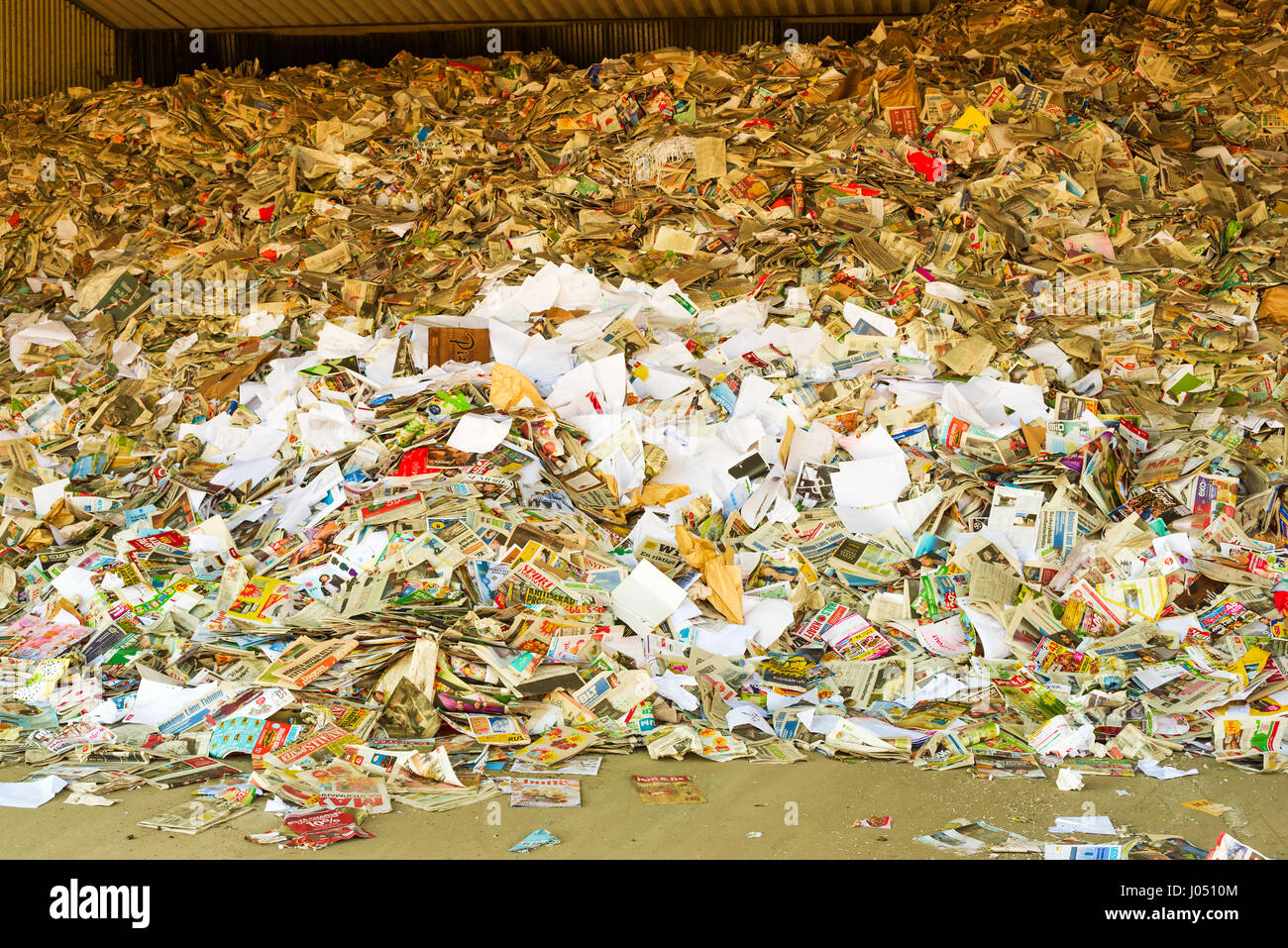 Ronneby, Sweden - March 27, 2017: Documentary of public waste station ...