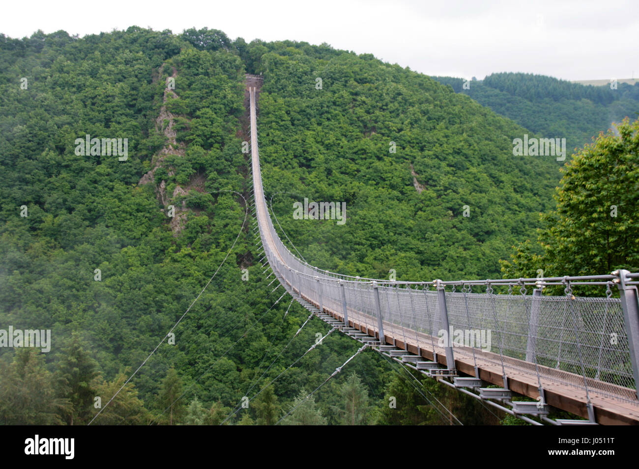 Geierlay suspension bridge Stock Photo - Alamy