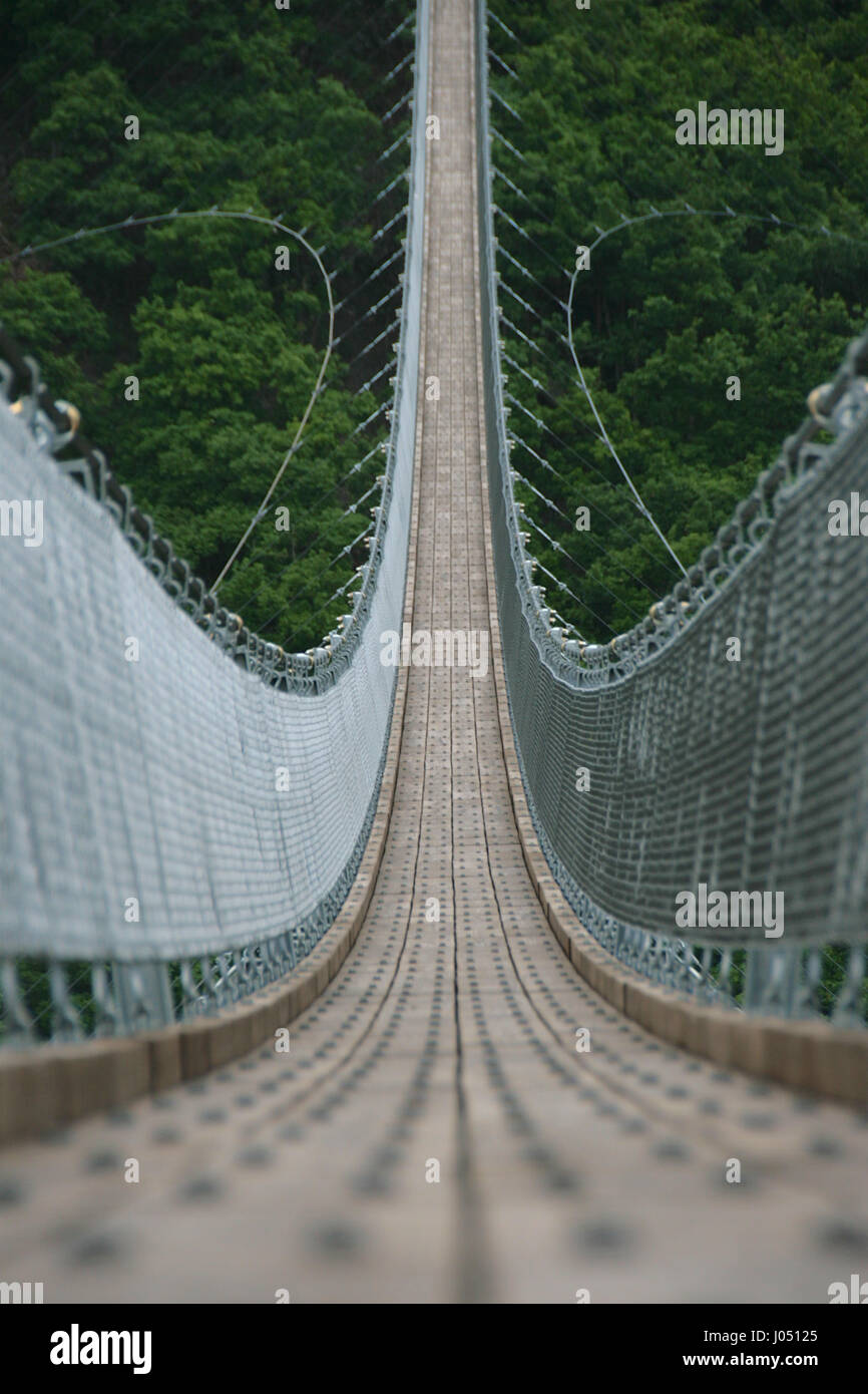 Geierlay suspension bridge Stock Photo - Alamy