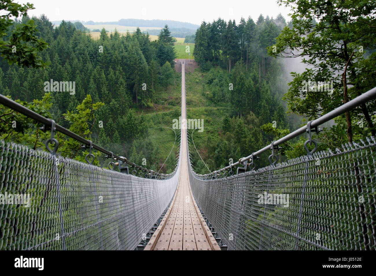 Geierlay suspension bridge Stock Photo - Alamy