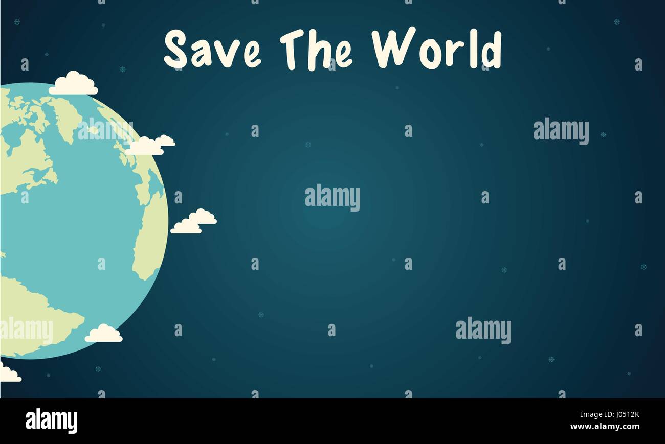 Vector illustration save the world design Stock Vector Image & Art - Alamy