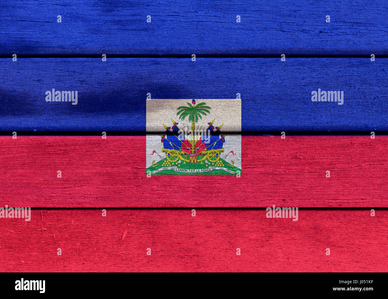 Illustration of Haiti flag over a wooden textured surface Stock Photo ...