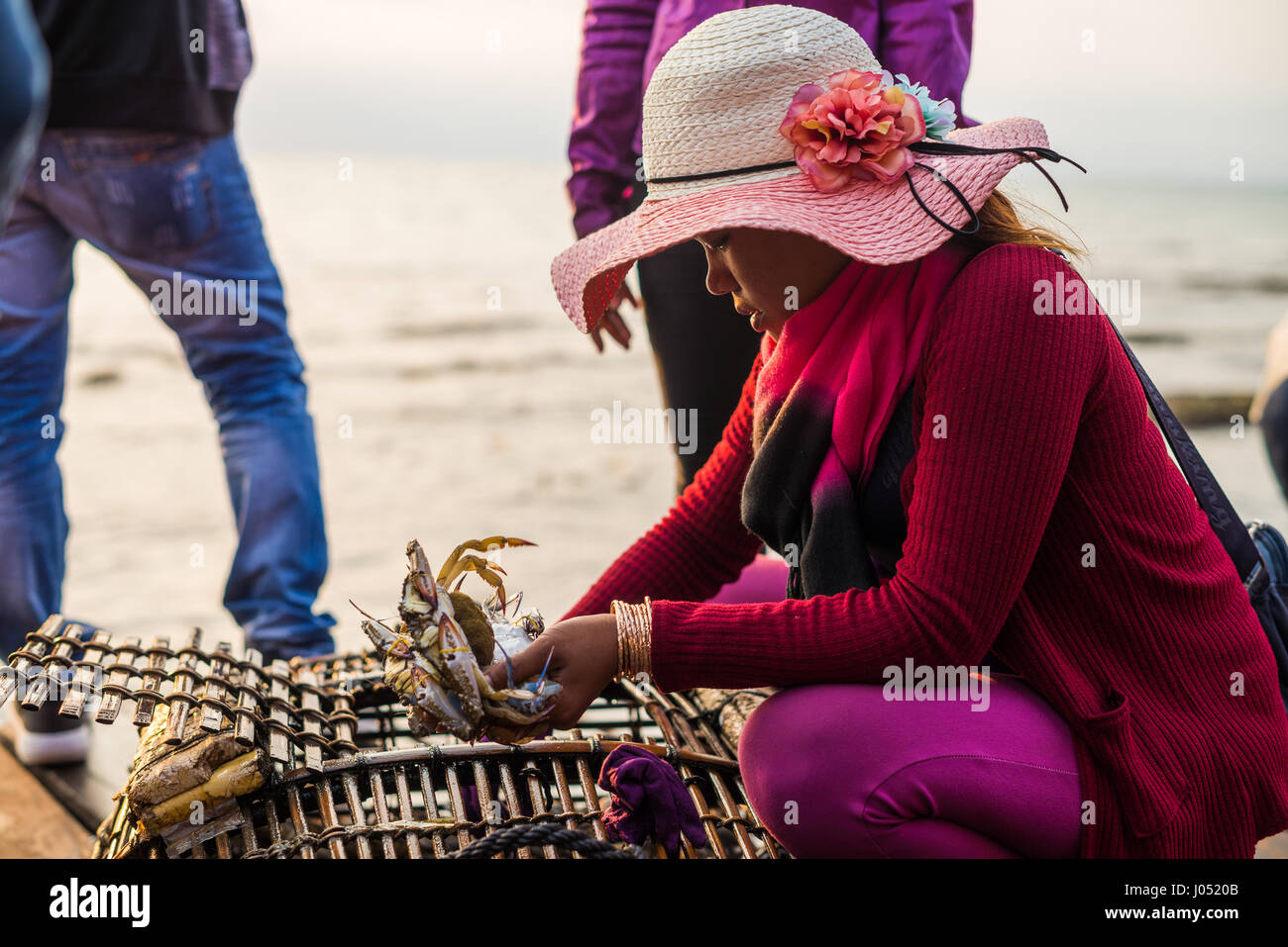Crab market, Kep, Cambodia, Asia Stock Photo - Alamy