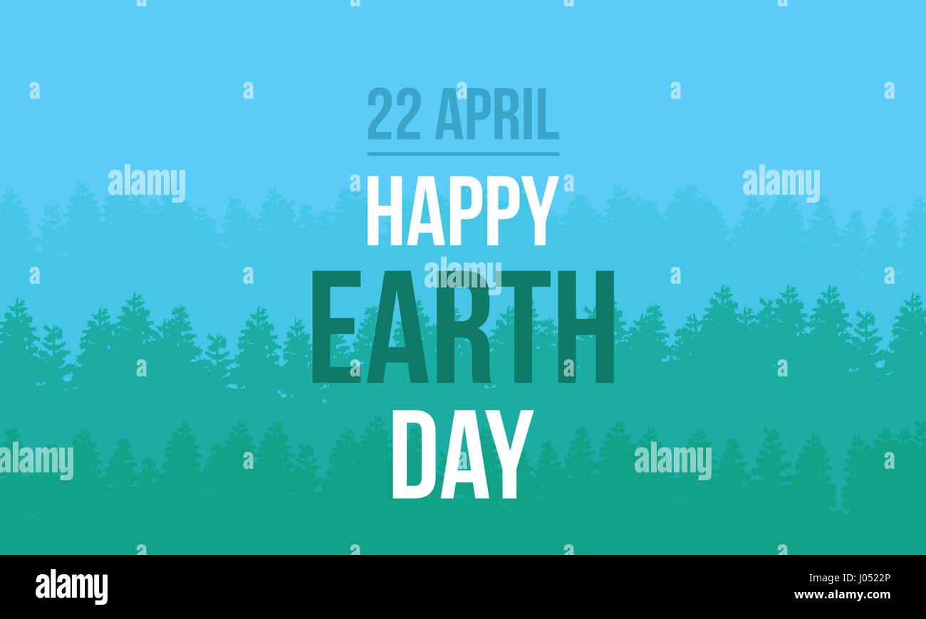 Earth Day with tree style Stock Vector Image & Art - Alamy