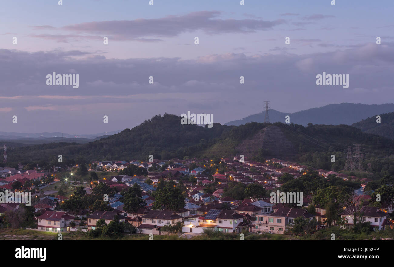 View of rasah kemayan village from the mountain top Stock Photo - Alamy