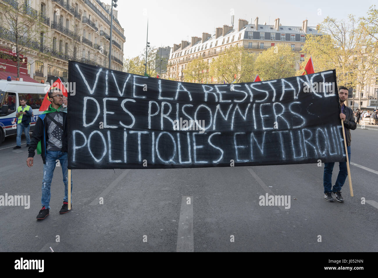 Paris: Solidarity march with political prisoners in Turkey Stock Photo ...