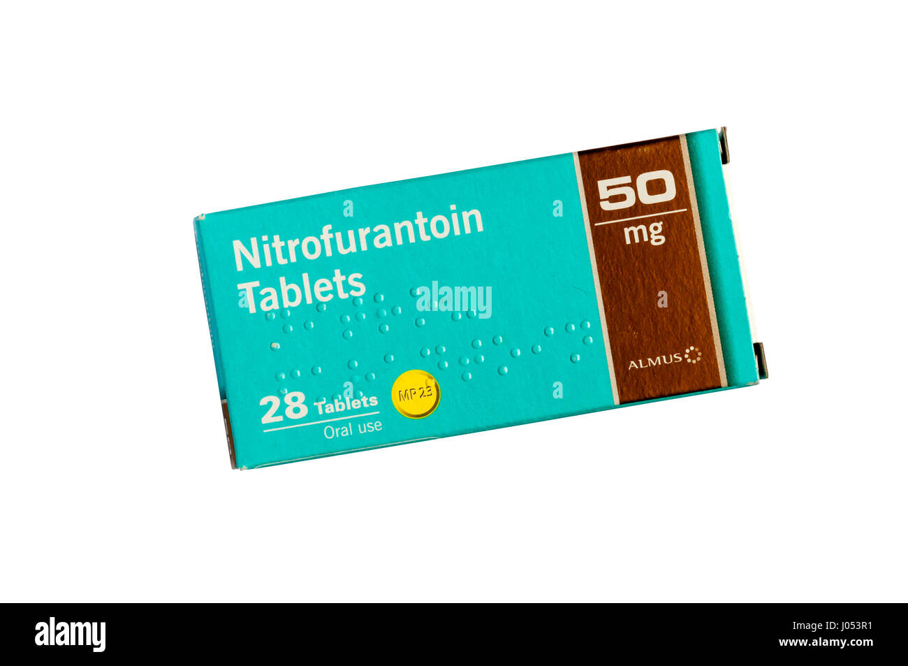 A packet of Nitrofurantoin tablets used for the treatment of bladder ...
