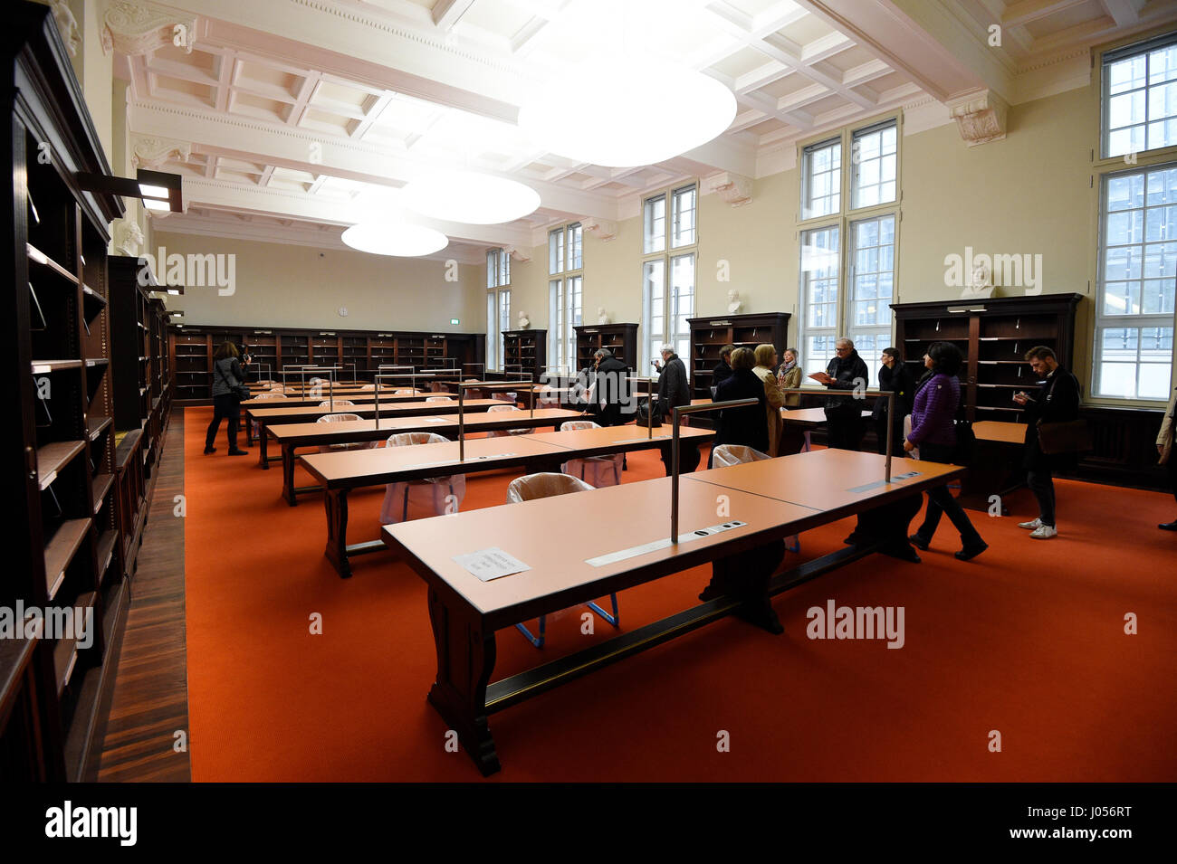 Berlin, Germany. 07th Apr, 2017. The designated manuscript reading room ...