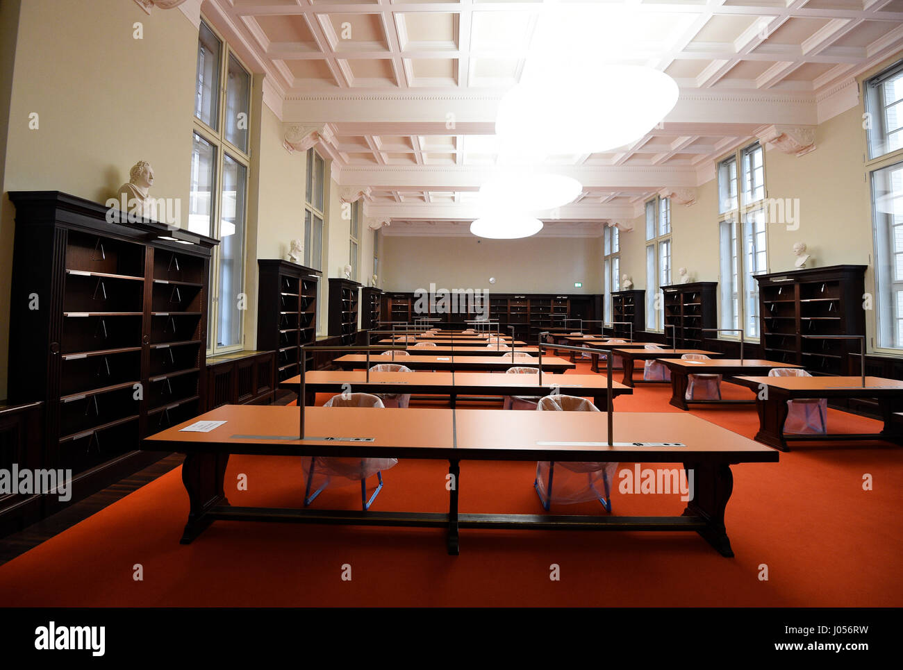 Berlin, Germany. 07th Apr, 2017. The designated manuscript reading room ...