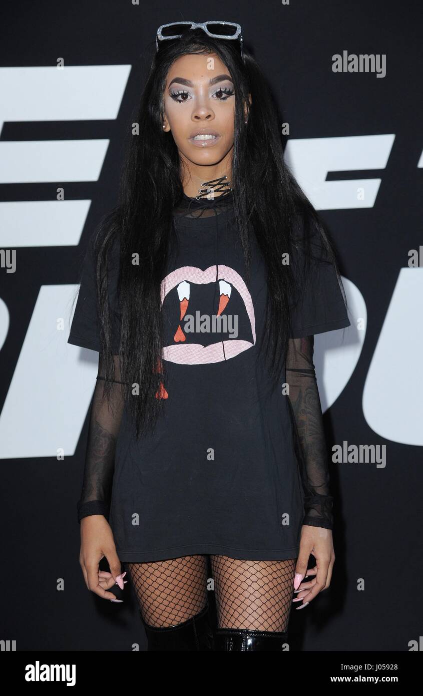 New York, NY, USA. 8th Apr, 2017. Rico Nasty at arrivals for THE FATE ...
