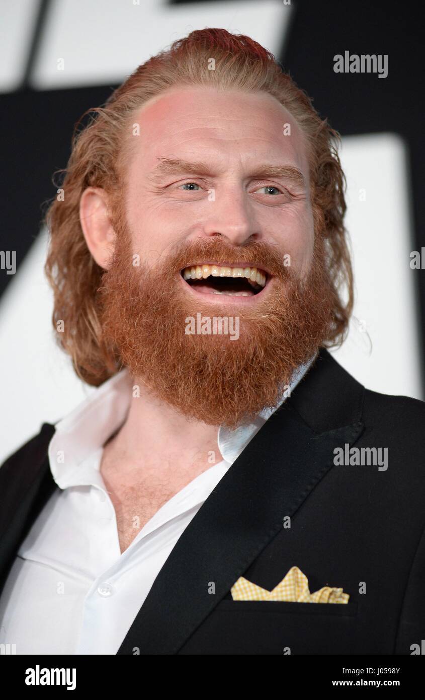 New York, NY, USA. 8th Apr, 2017. Kristofer Hivju at arrivals for THE ...