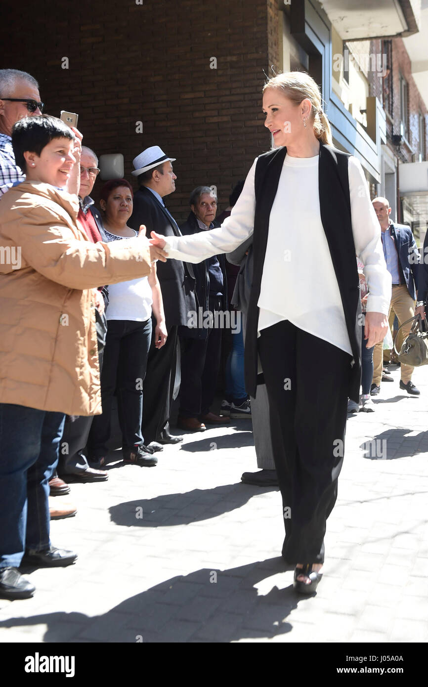 Madrid, Spain. 10th Apr, 2017. Burial of Carme Chacon in Madrid on 10 ...