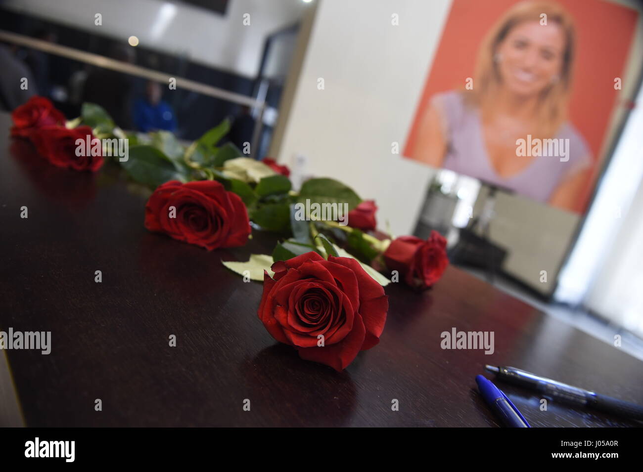 Madrid, Spain. 10th Apr, 2017. Burial of Carme Chacon in Madrid on 10 ...