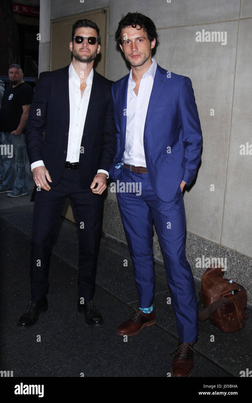 New York, NY, USA. 10th Apr, 2017. Parker Young and Rob Heaps at NBC's ...