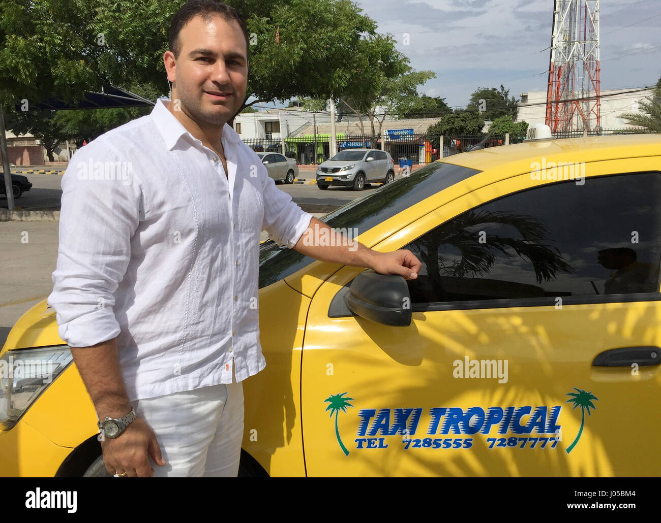 Riohacha, Colombia. 4th Mar, 2017. Migele Cinque from Germany stands in ...