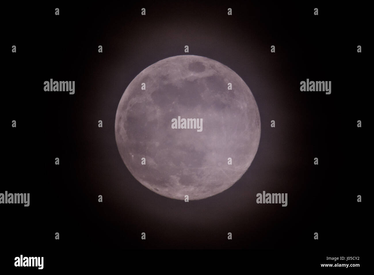 Mousehole, Cornwall, UK. 10th Apr, 2017. The April full moon rises in ...