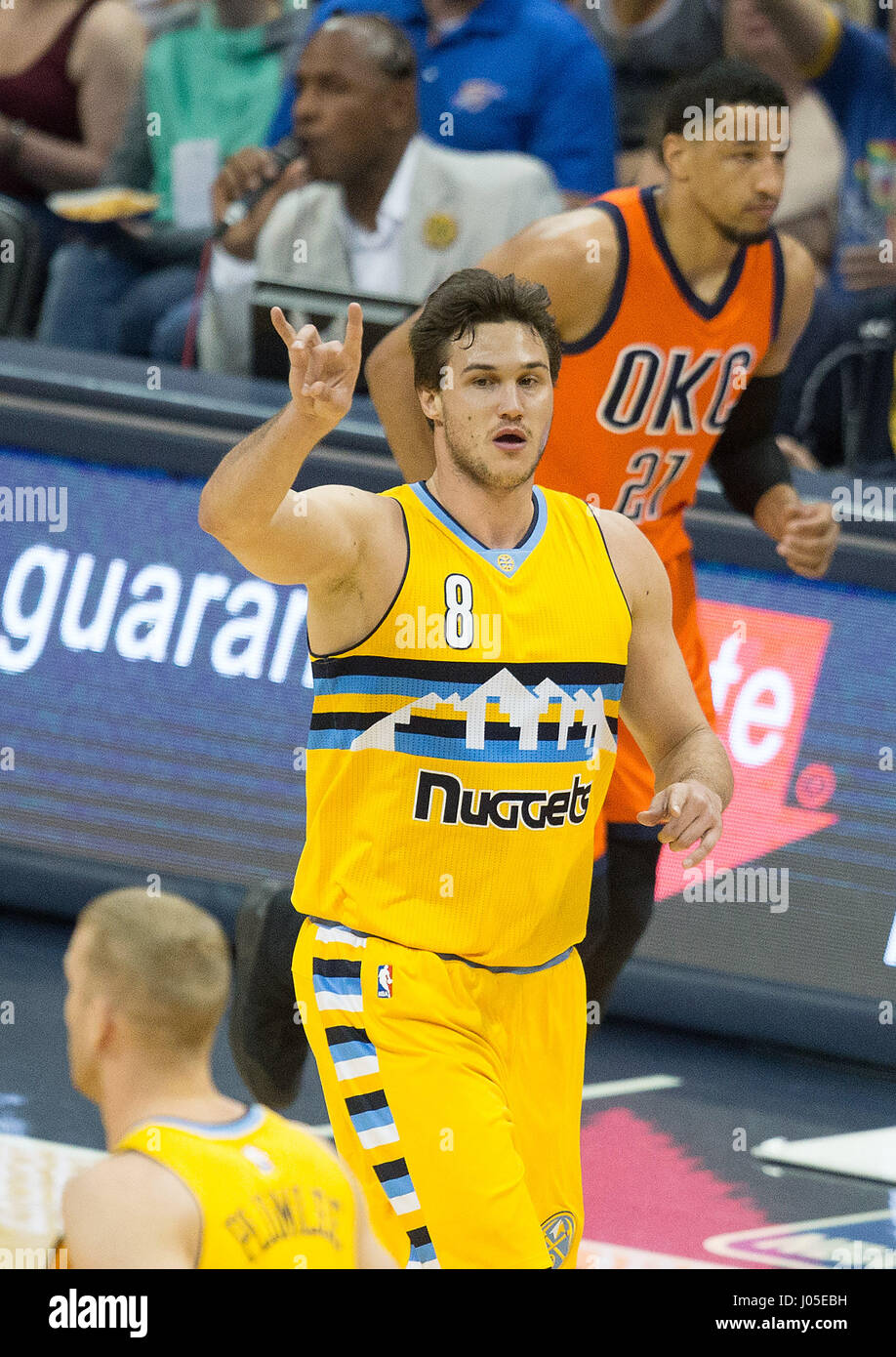 Denver, Colorado, USA. 9th Apr, 2017. Nuggets DANILO GALLINARI, center ...