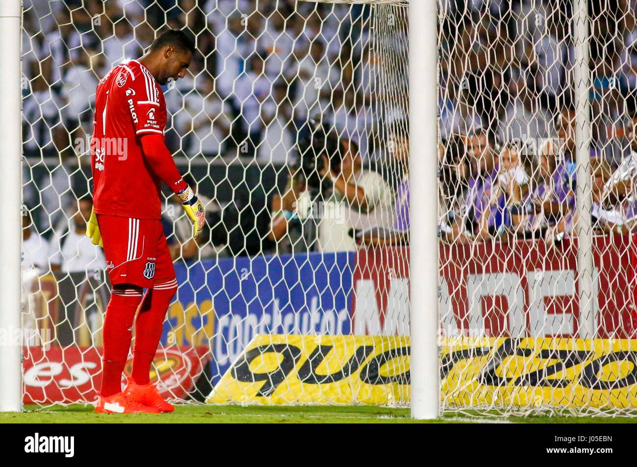 Sao Paulo, Brazil. 10th Apr, 2017. SANTOS X PONTE PRETA - Spider ...