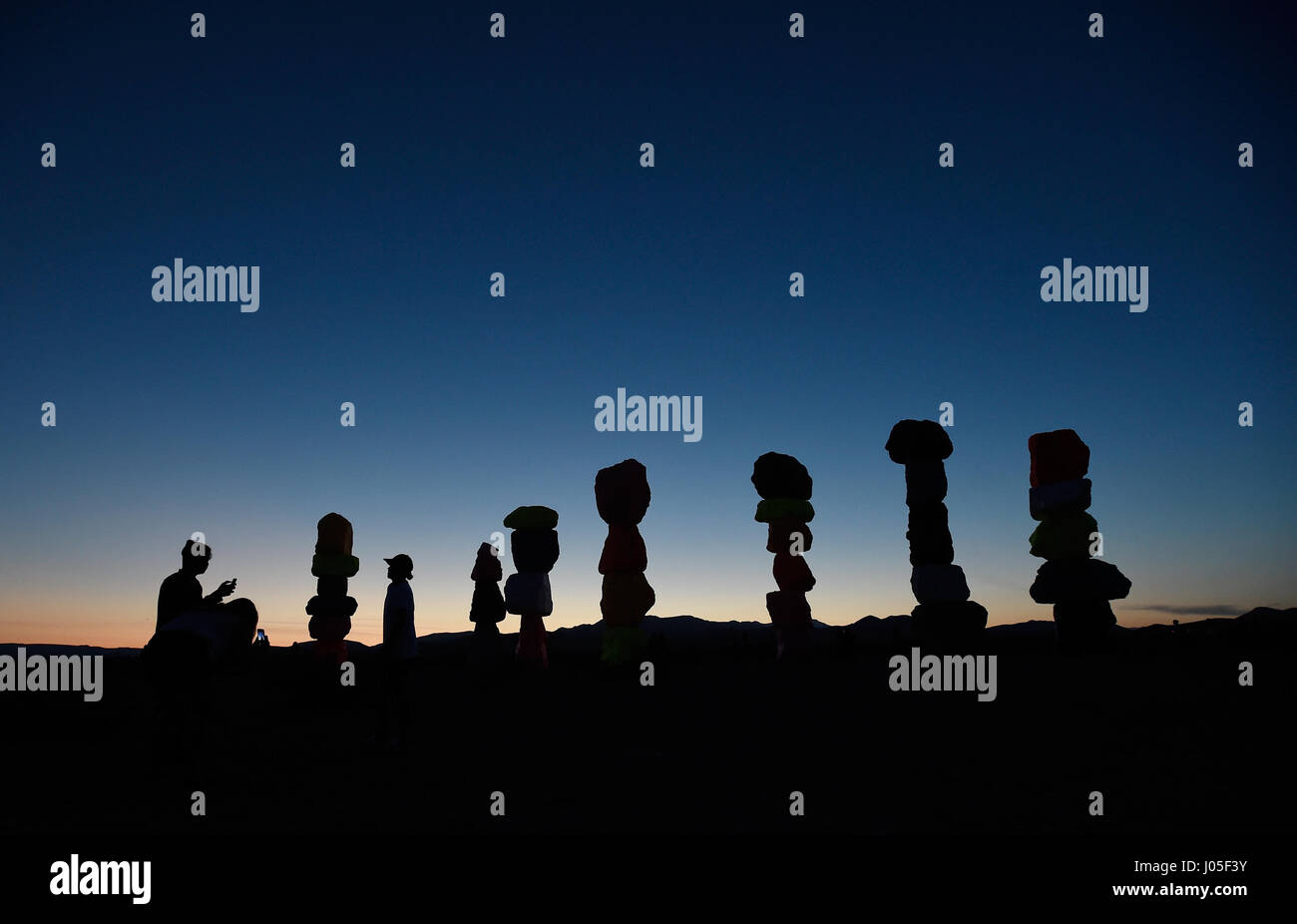 Jean, Nevada, USA. 10th Apr, 2017. The large-scale public art ...