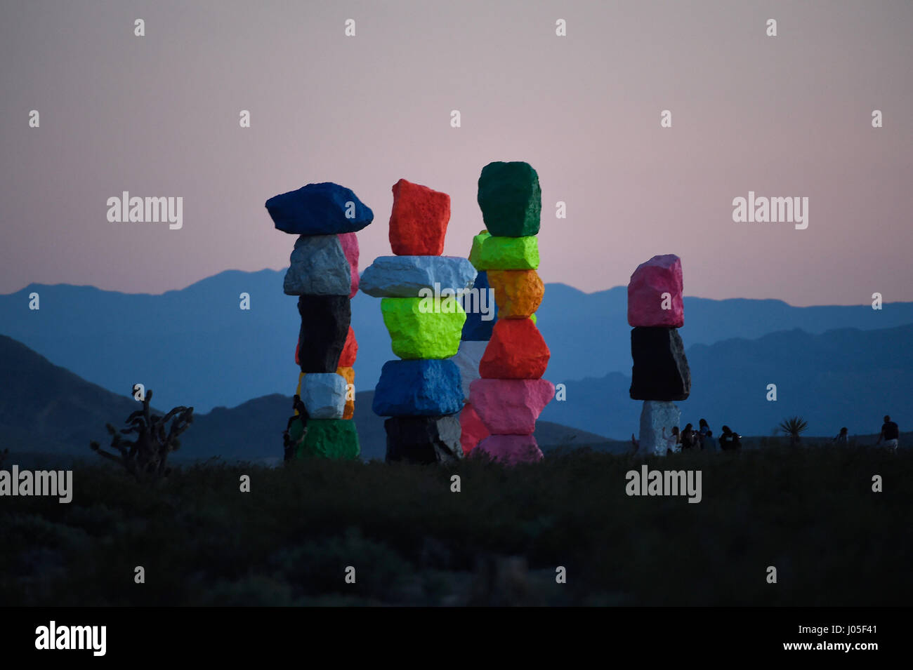 Jean, Nevada, USA. 10th Apr, 2017. The large-scale public art ...