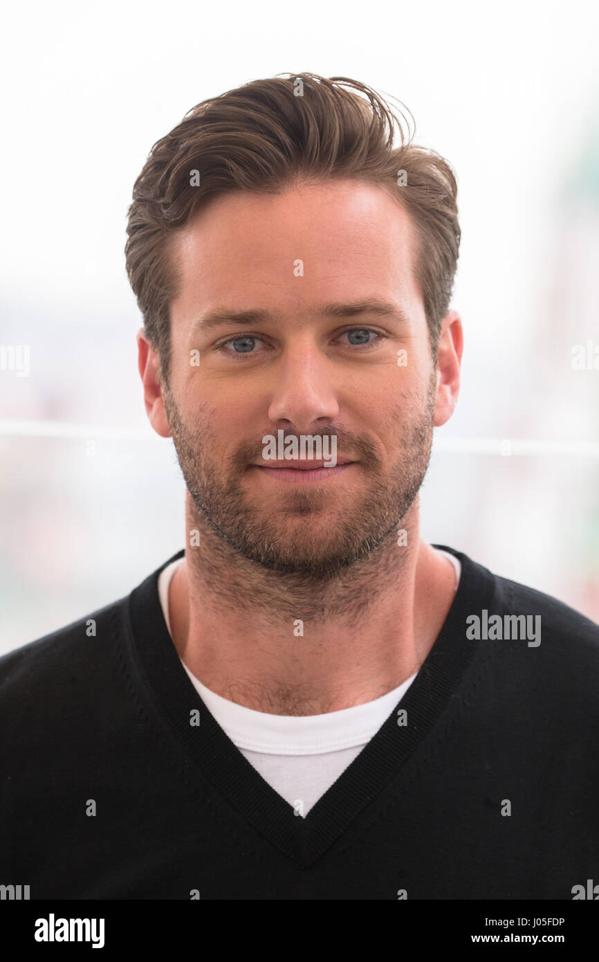 Moscow, Russia. 10nd April 2017. Hollywood actor Armie Hammer during a ...