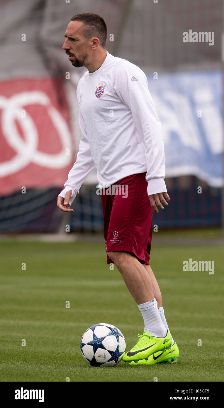 Munich, Germany. 11th Apr, 2017. Franck Ribery of Bundesliga's FC ...