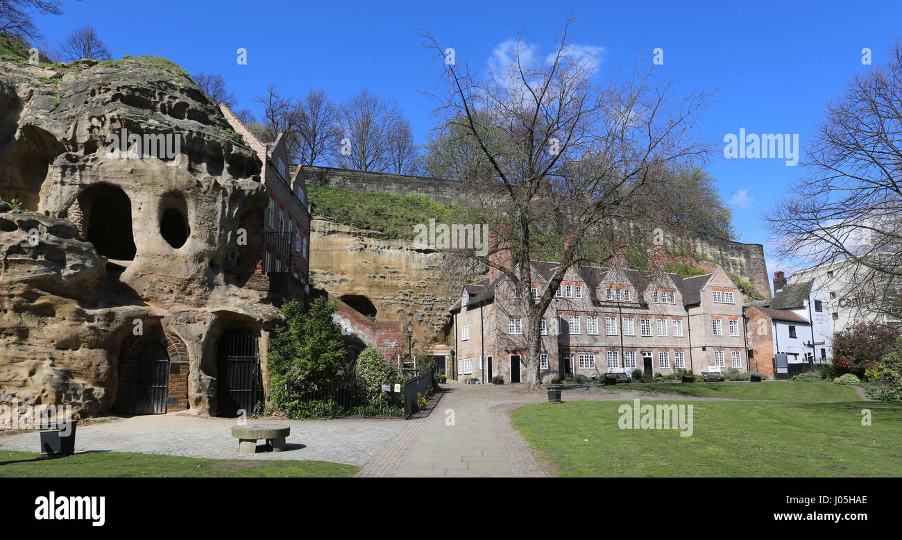 Caves and Museum of Nottingham Life Nottingham UK April 2017 Stock ...