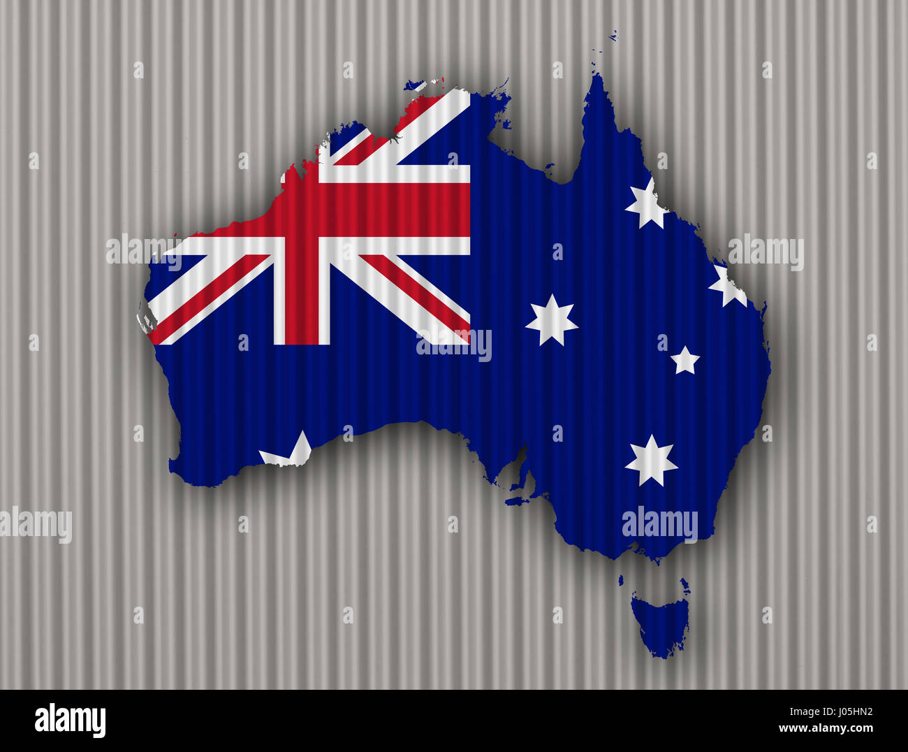 Textured map of Australia in nice colors Stock Photo - Alamy