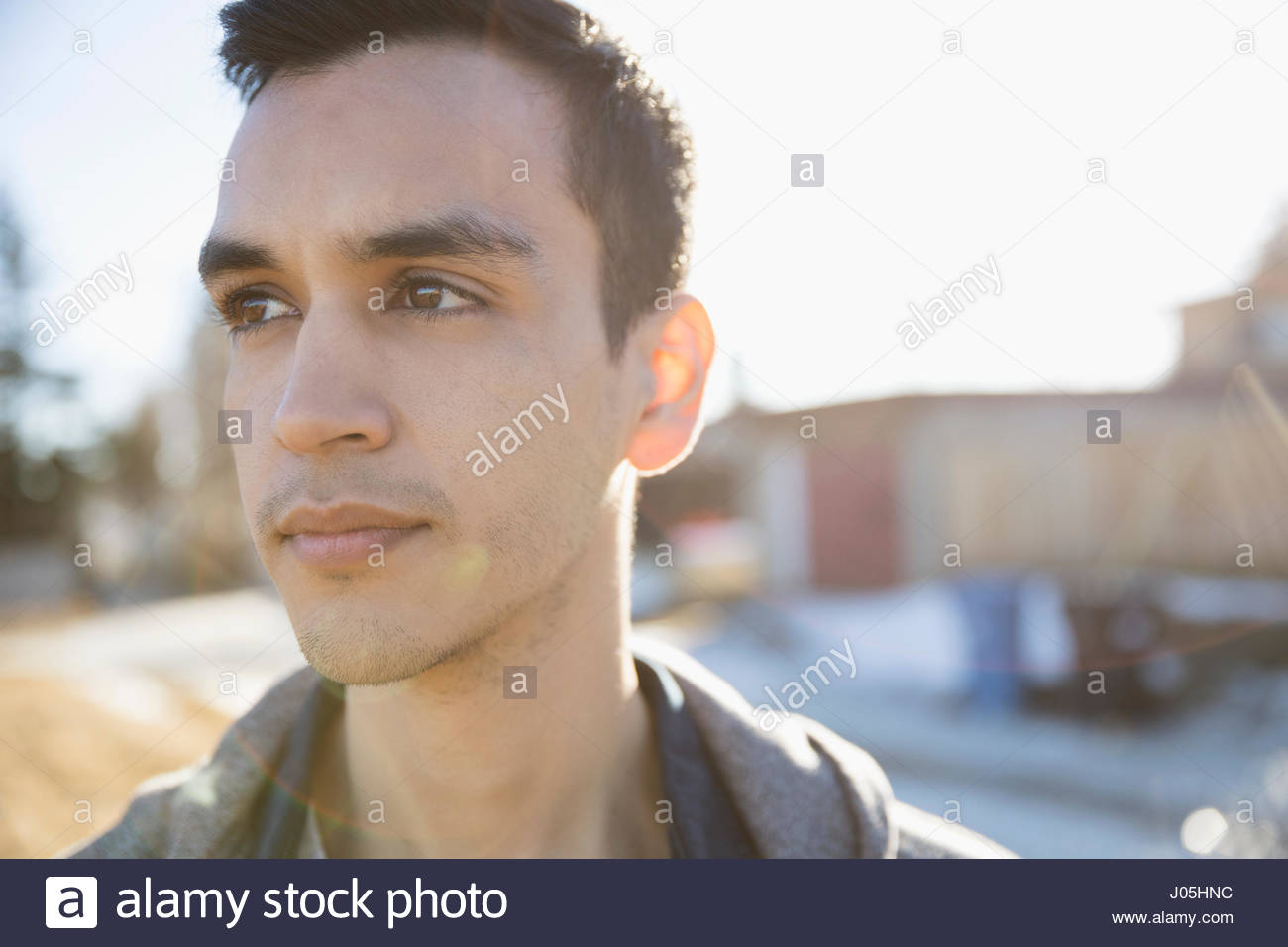 Men brown hair hispanic hi-res stock photography and images - Alamy