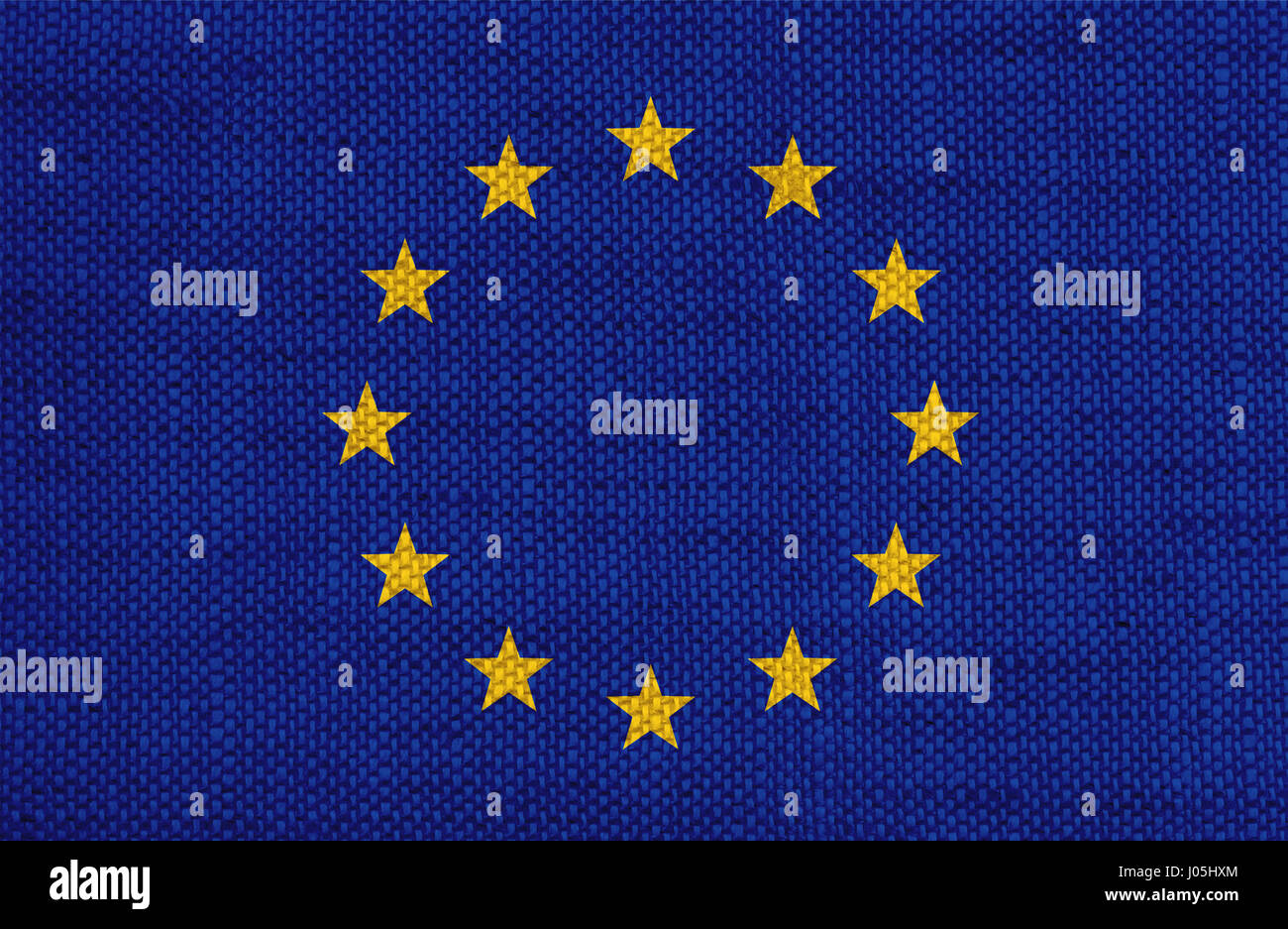 Textured flag of the EU in nice colors Stock Photo - Alamy