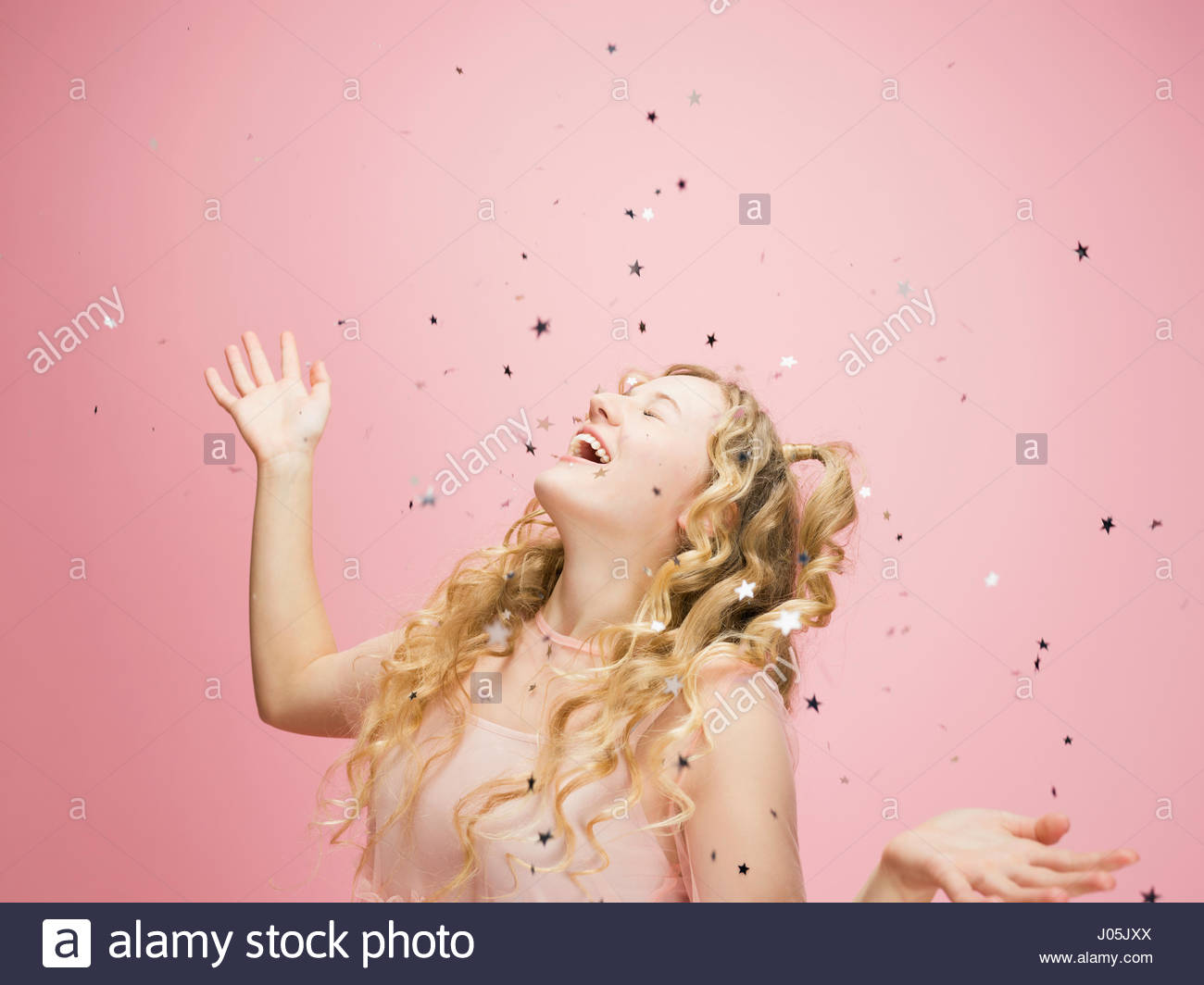 Throwing back head hi-res stock photography and images - Alamy