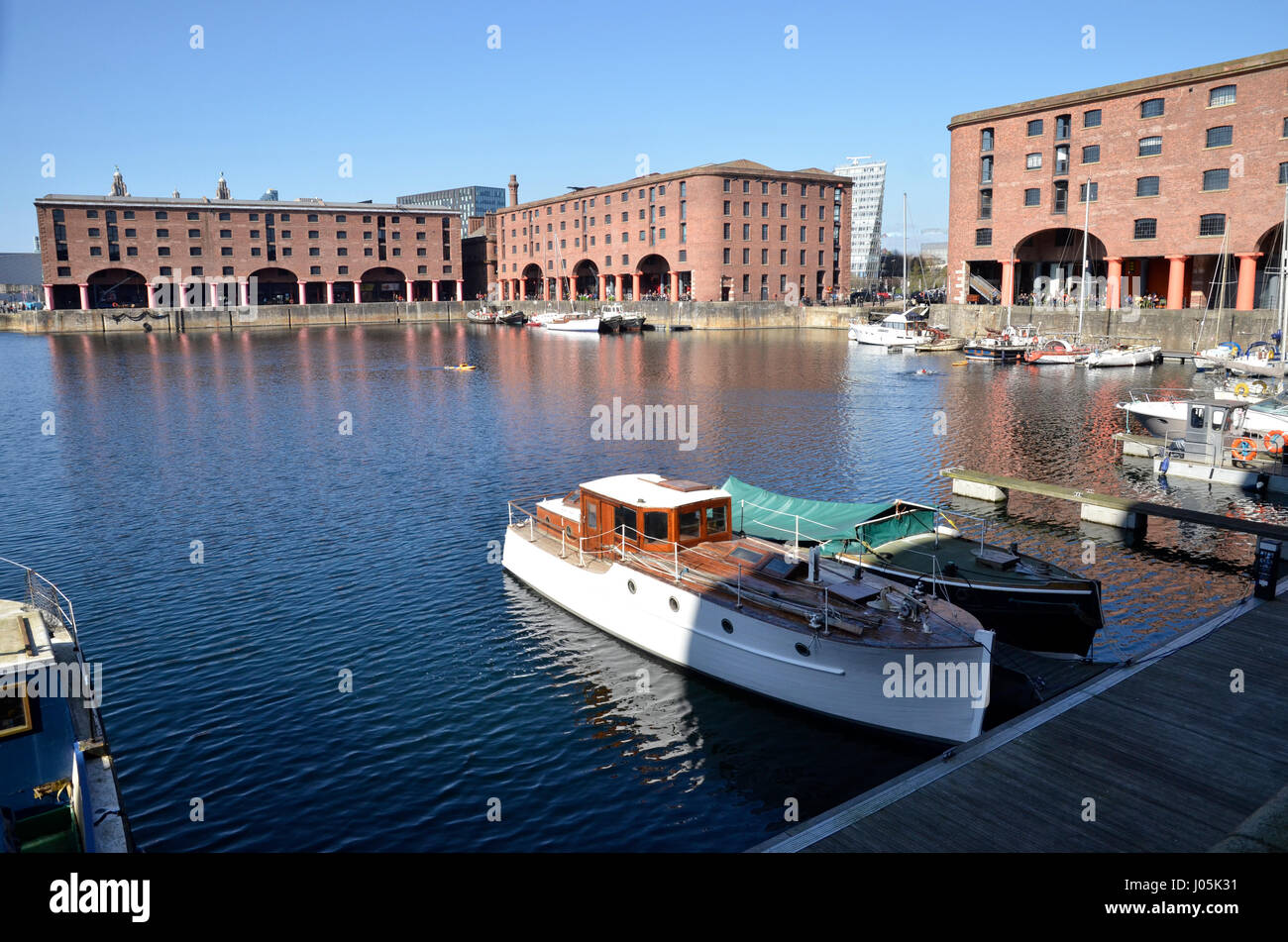 Albert Dock in Liverpool, Merseyside, designed by Jesse Hartley and ...