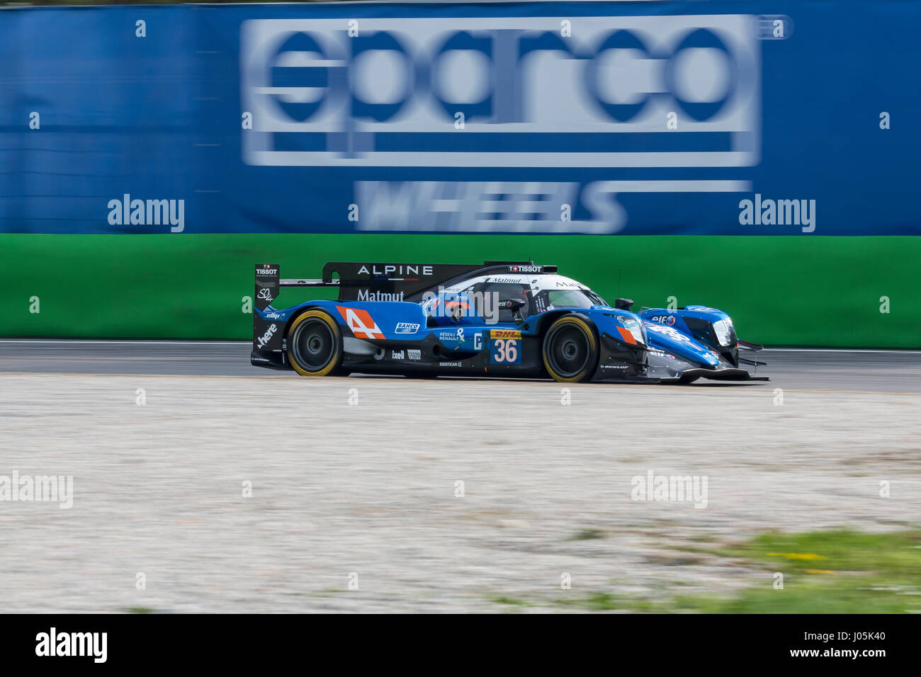 Monza, Italy - April 01, 2017: Alpine A470 - Gibson of Signatech Alpine ...
