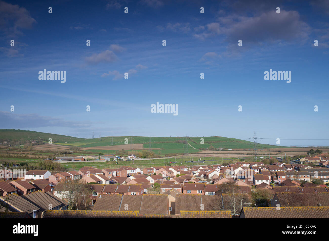 Housing Estate at Upwey, Weymouth, Dorset, England Stock Photo - Alamy