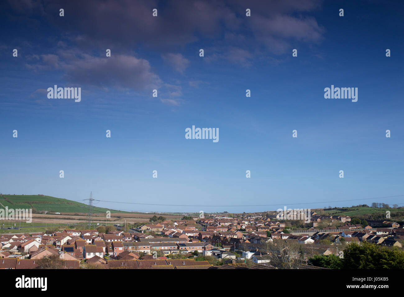 Housing Estate at Upwey, Weymouth, Dorset, England Stock Photo - Alamy