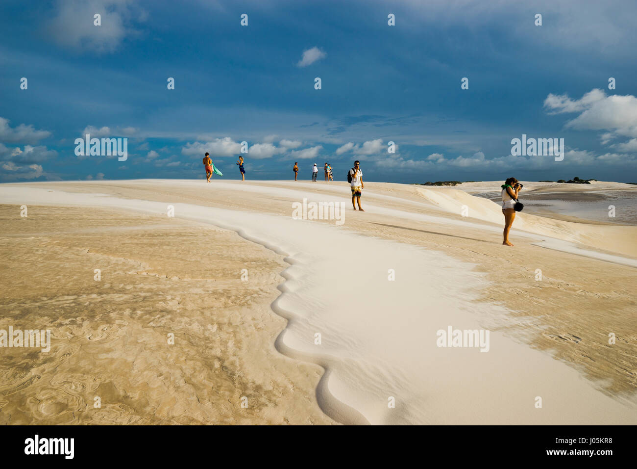Desert Landscape with Sand Dunes of Lençóis Maranhenses National Park ...