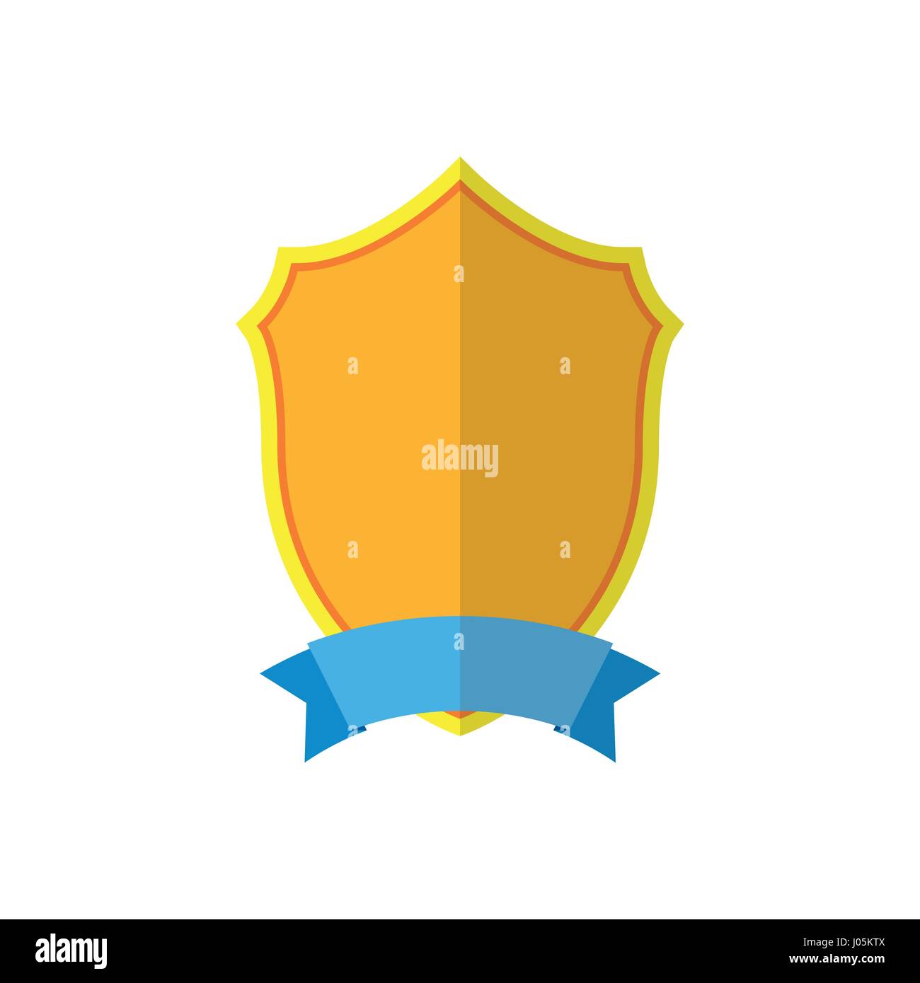 Gold shield emblem icon. Golden sign silhouette, isolated on white ...