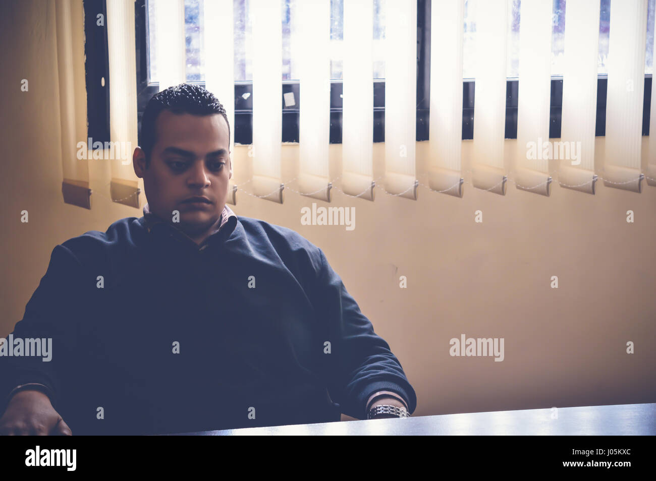 young business man thinking about work Stock Photo - Alamy