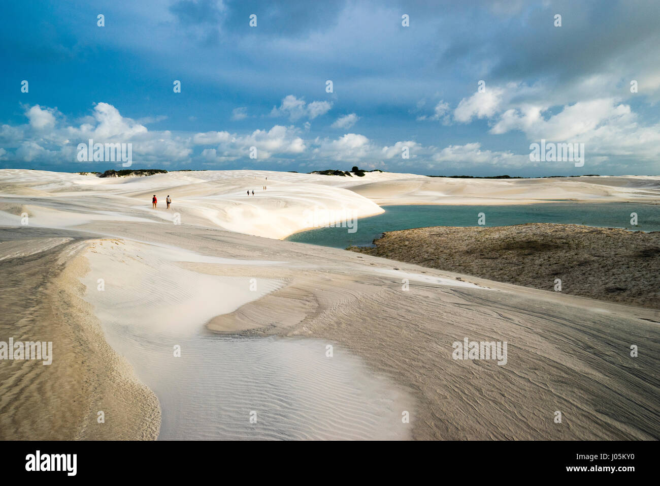 Desert Landscape with Sand Dunes of Lençóis Maranhenses National Park ...