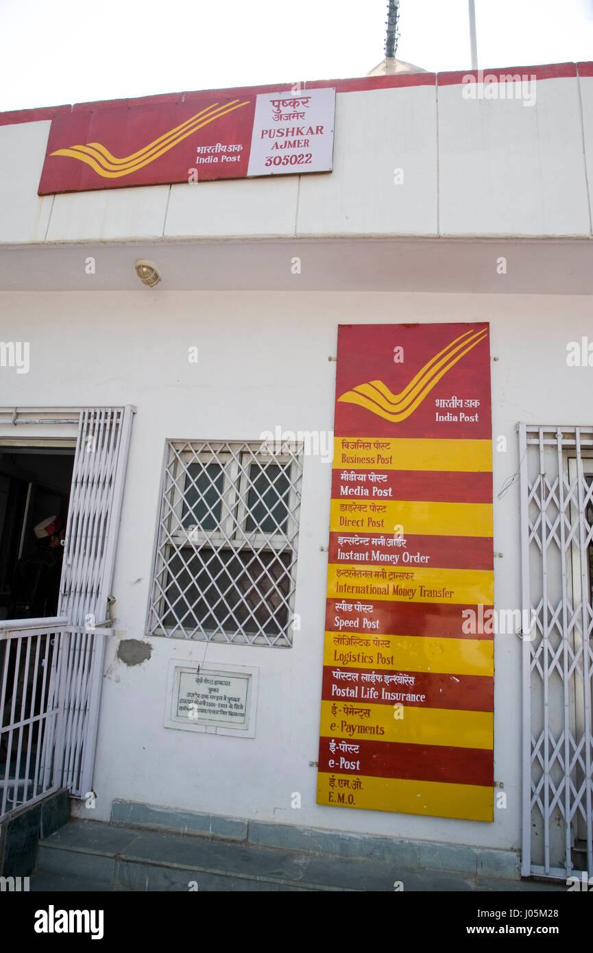 Pushkar post office hi-res stock photography and images - Alamy