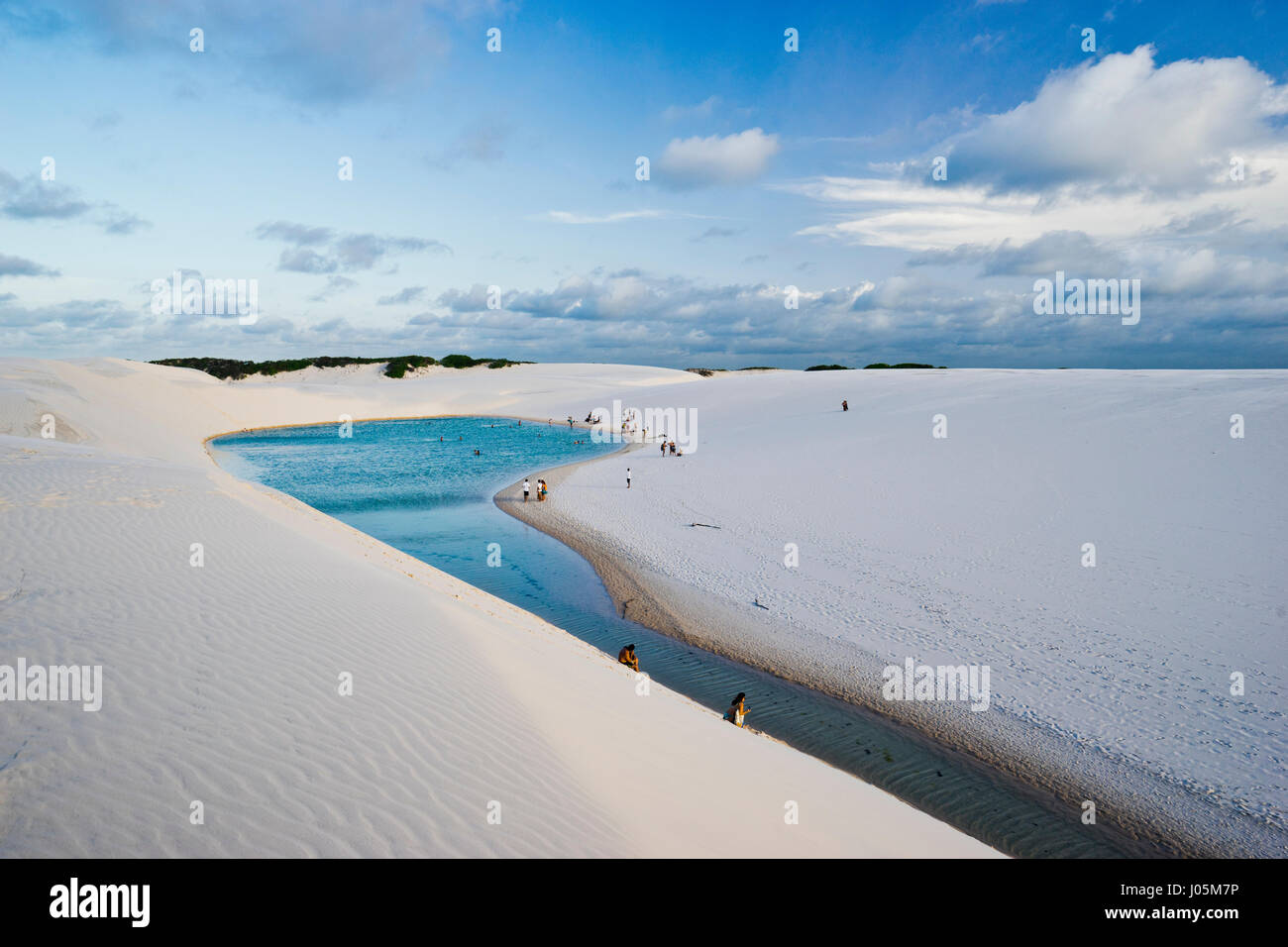 Desert Landscape with Sand Dunes of Lençóis Maranhenses National Park ...