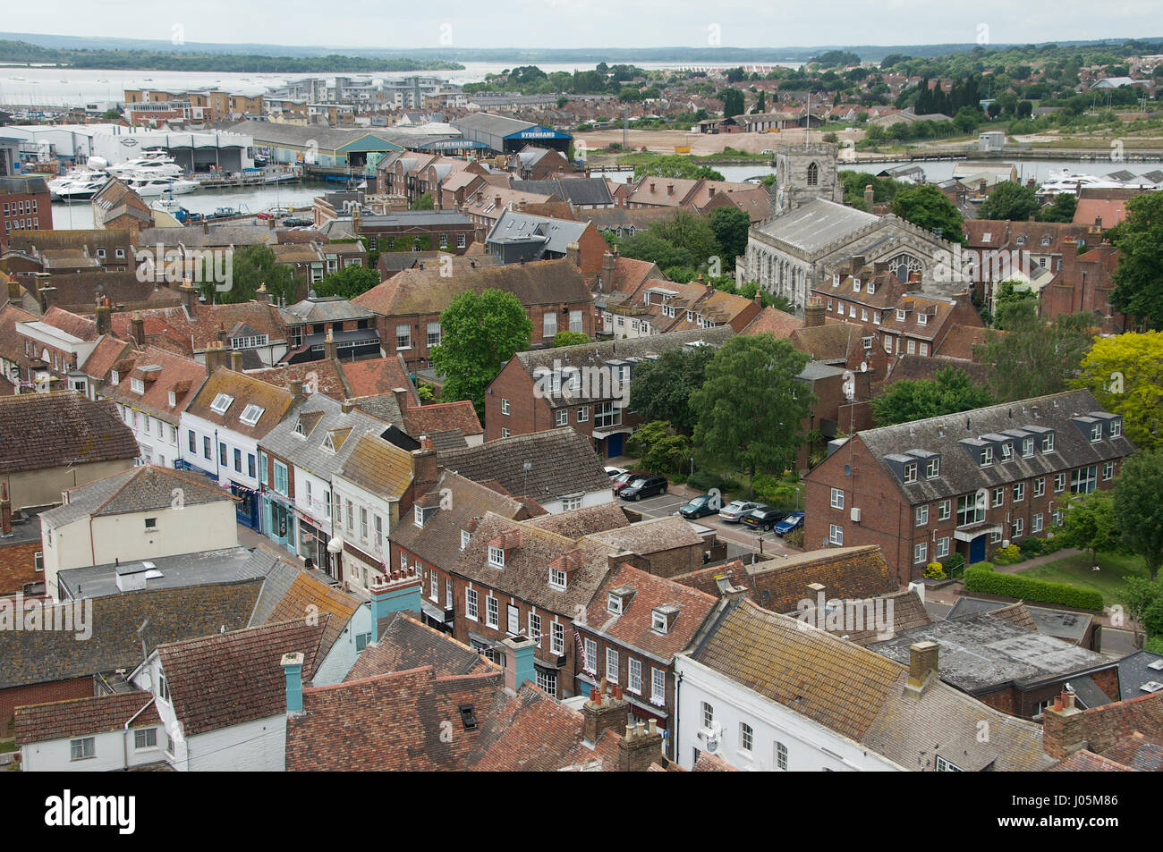 View of Poole, Dorset, Engalnd Stock Photo - Alamy