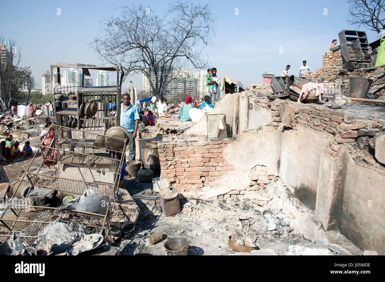 Buildings damaged by fire hi-res stock photography and images - Alamy