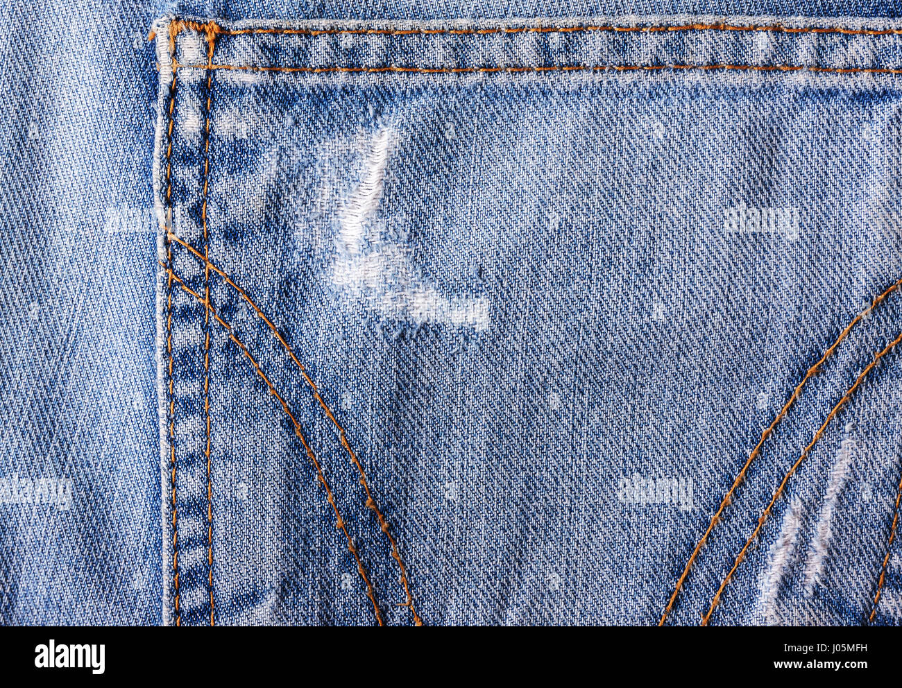 Jeans close-up, old, pocket back, front, crumpled, ragged Stock Photo ...