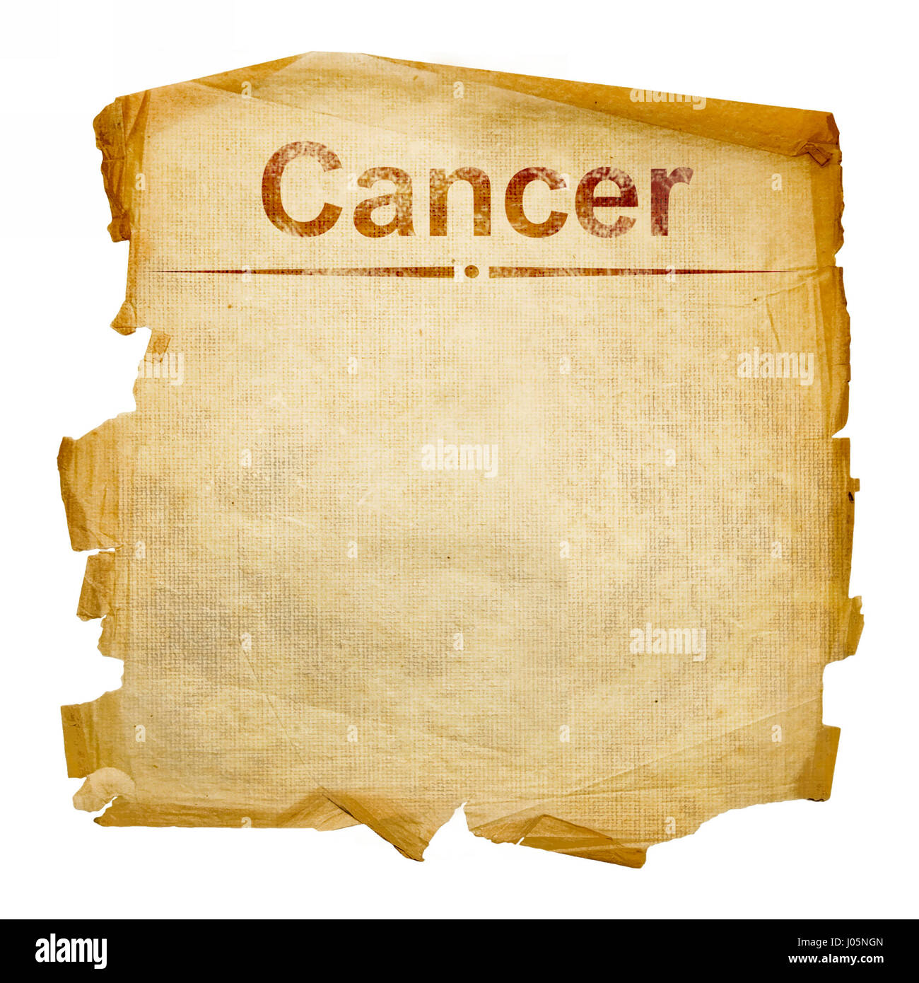 Cancer zodiac old, isolated on white background Stock Photo - Alamy