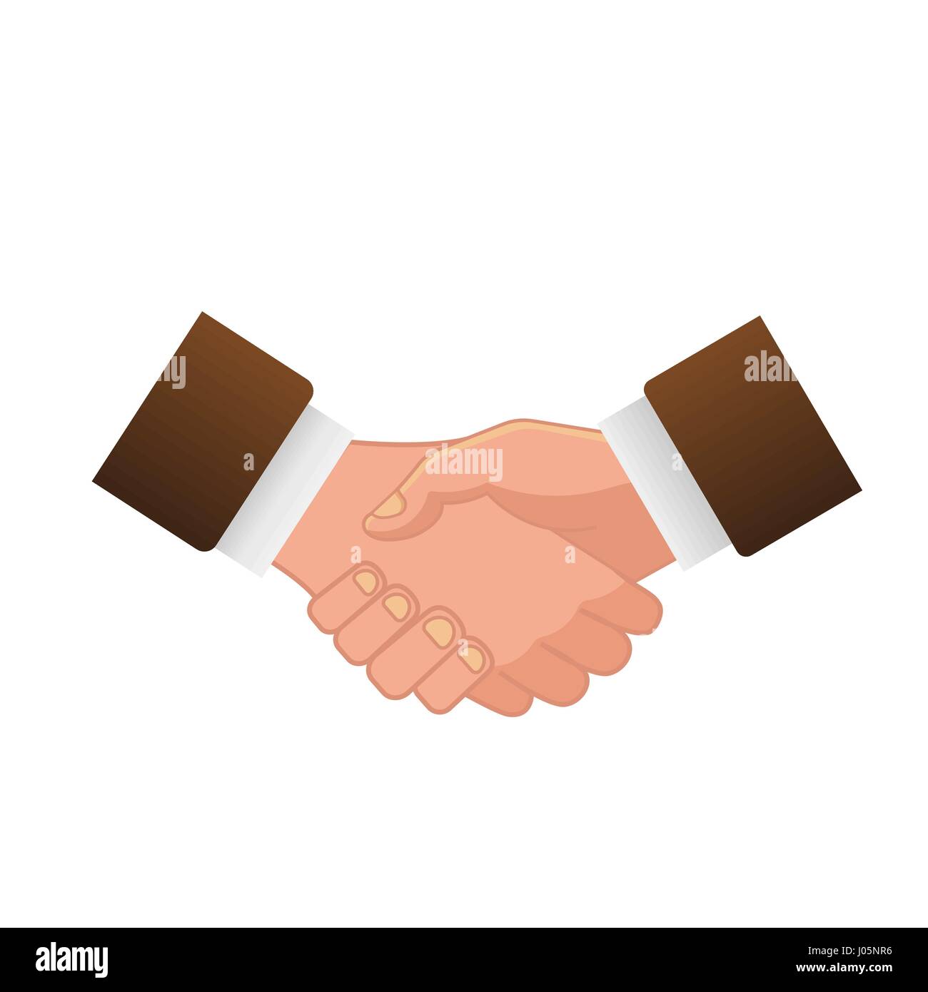 Business deal icon flat Cut Out Stock Images & Pictures - Alamy
