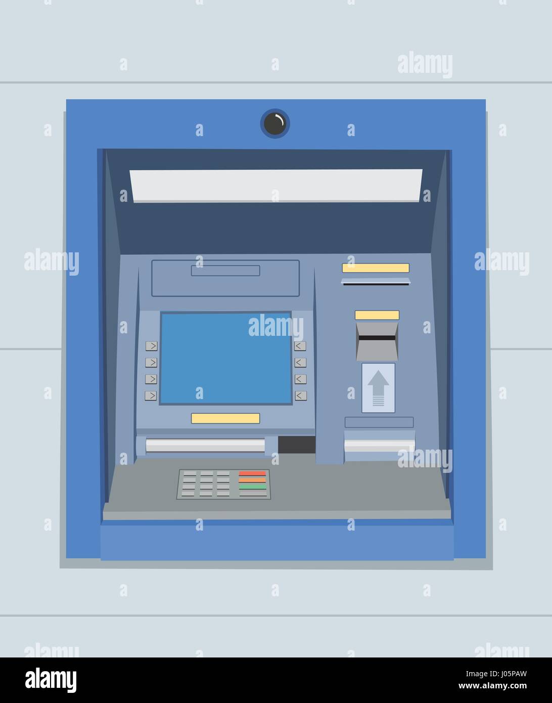 Bank machine on the street Stock Vector Images - Alamy