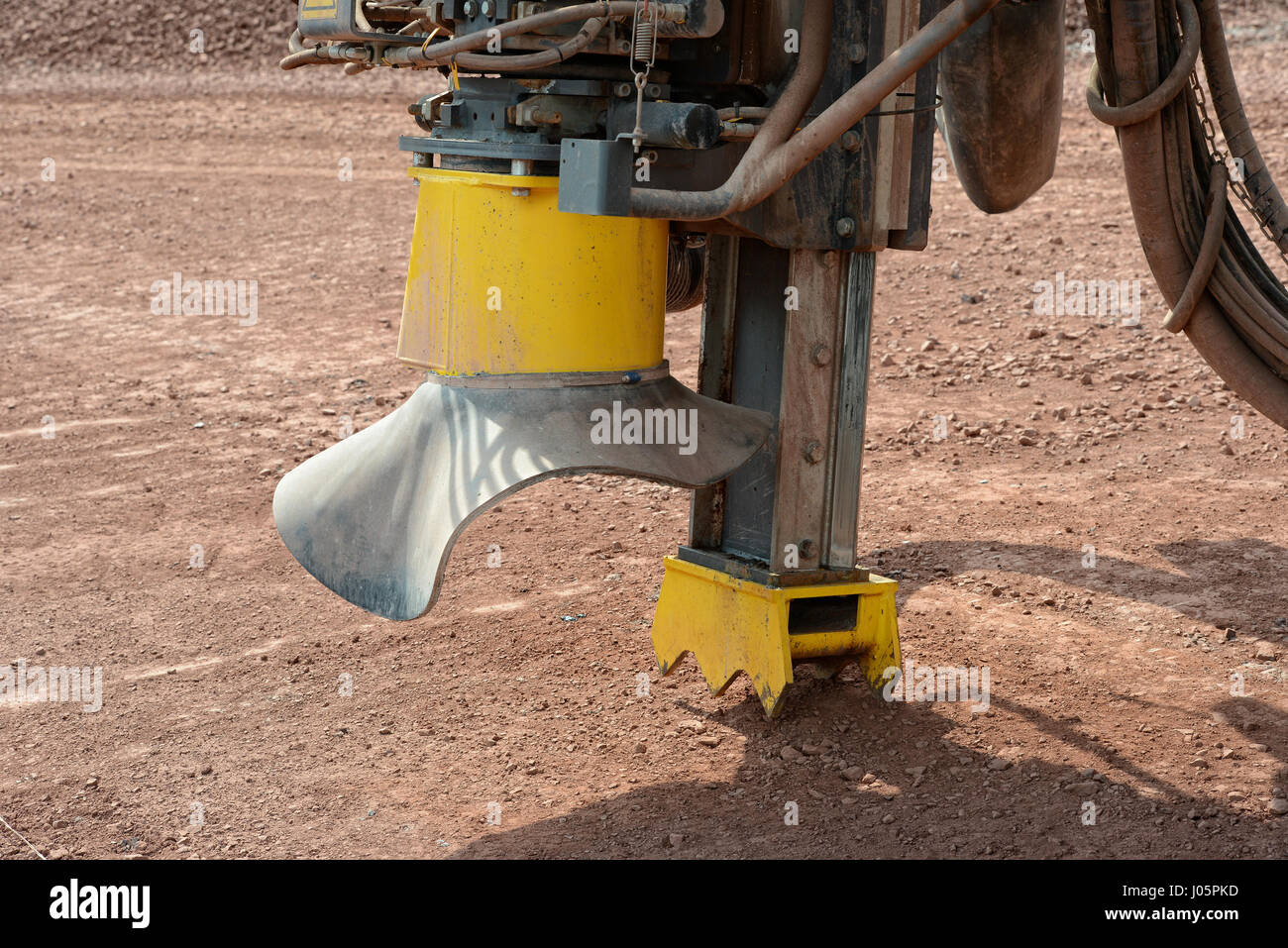 drill in a quarry mine. mining industry Stock Photo - Alamy